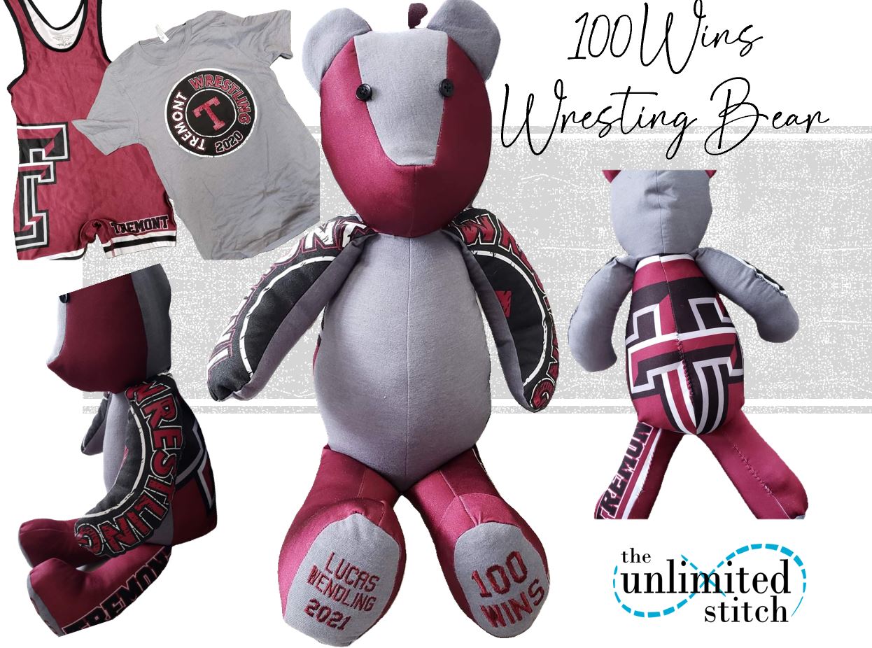 Memory Bear from Loved One’s Clothing - 14” & 18” Keepsake Bear – The ...