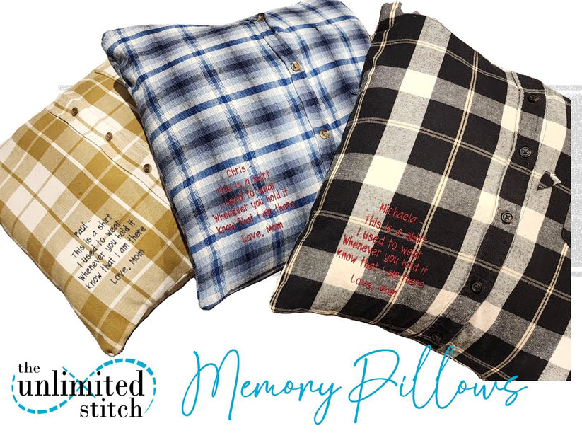 Custom Memory Pillow from Loved One’s Clothing | Memorial Keepsake ...