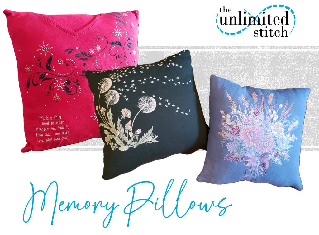 Keepsake Memory Pillow Made from Loved Ones Clothes – The Unlimited Stitch