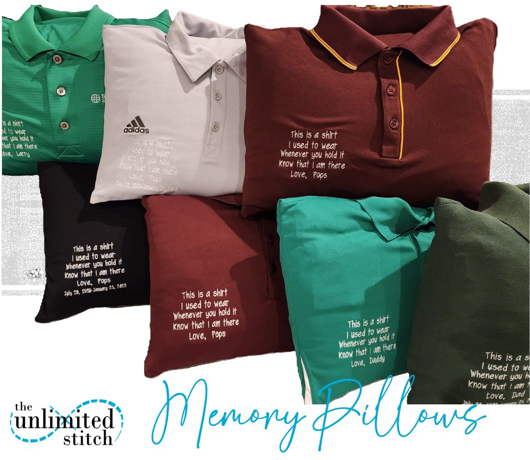 Custom Memory Pillow from Loved One’s Clothing | Memorial Keepsake ...
