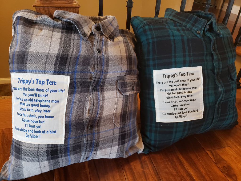 Keepsake Memory Pillow Made from Loved Ones Clothes – The Unlimited Stitch
